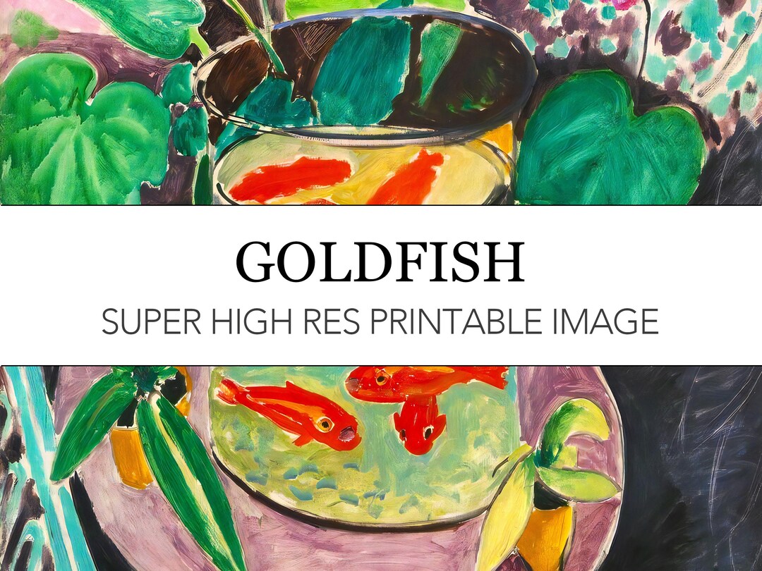 Goldfish Printable Digital Print // Henri Matisse Famous Goldfish ...