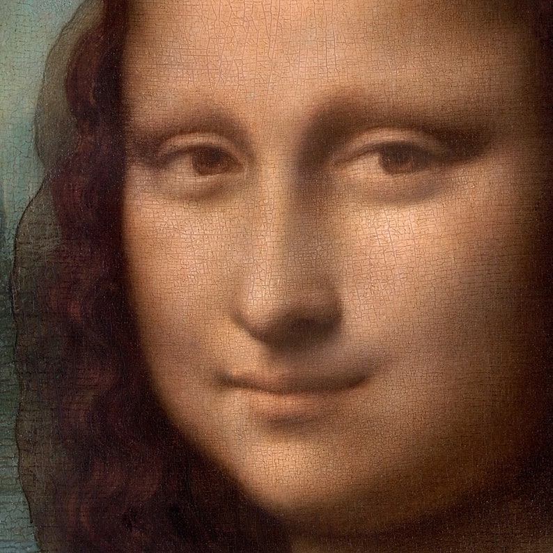 Mona Lisa Digital Print Download // Leonardo Da Vinci - Etsy