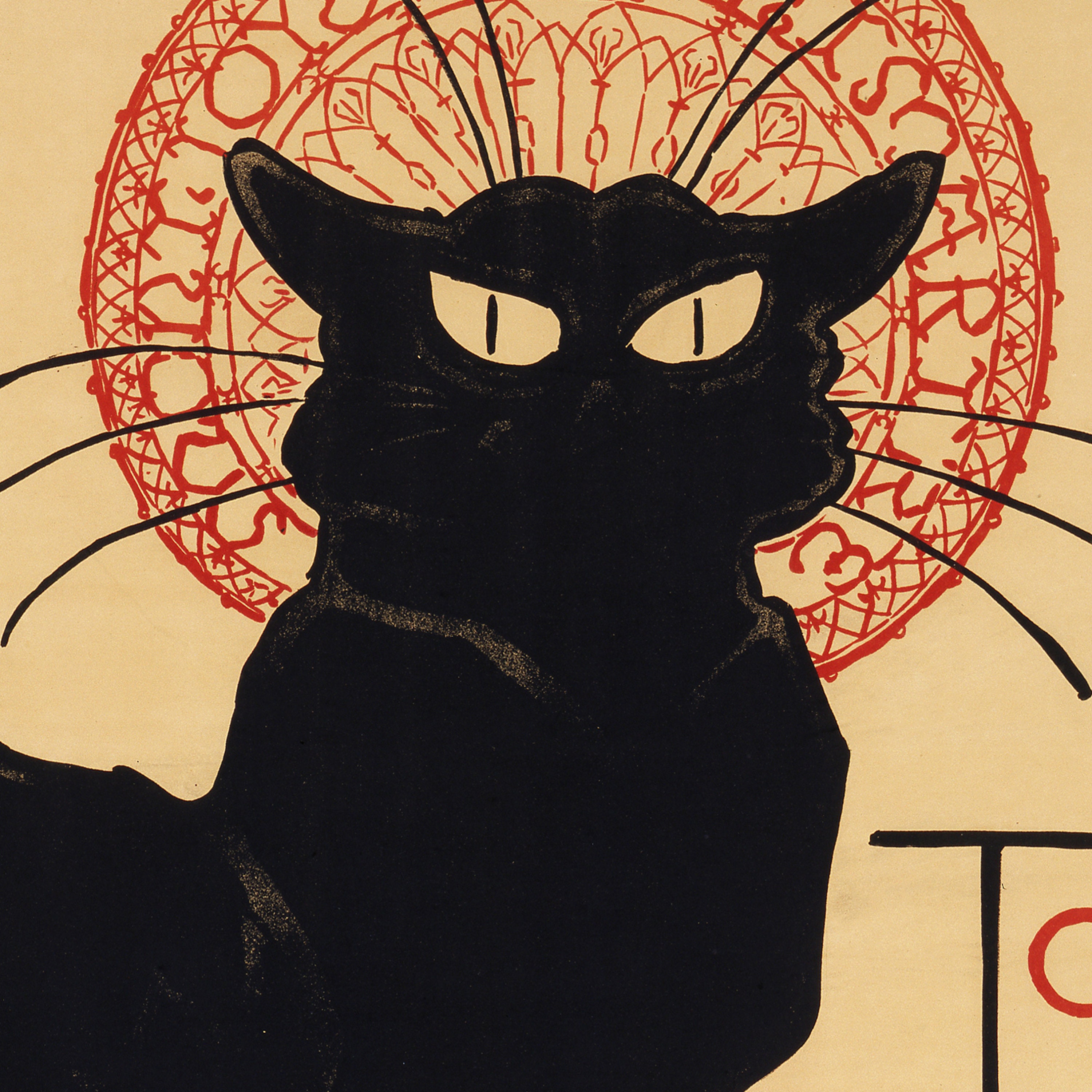 Le Chat Noir Printable Black Cat High Res Image // Le Chat - Etsy