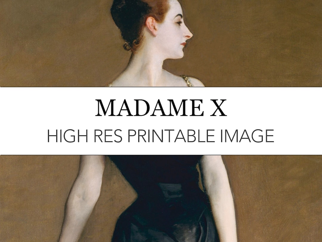 Madame X Printable Digital Print // John Singer Sargent High Res Image ...