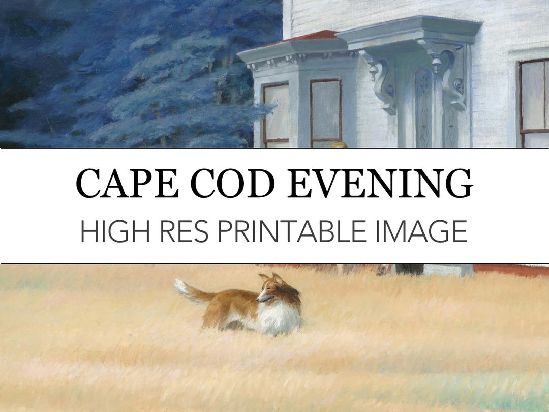 Cape Cod Evening Printable Digital Print // Edward Hopper High Res ...