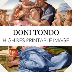 Michelangelo Doni Tondo Print: Renaissance Holy Family (digital Download) - Etsy