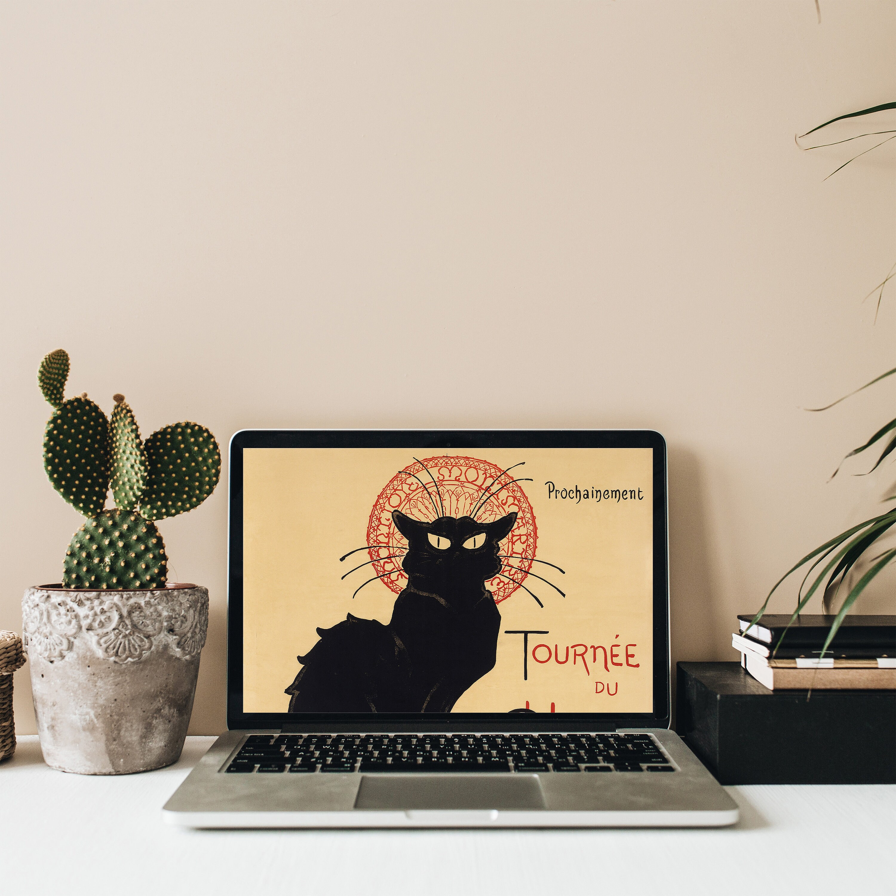 Le Chat Noir Art Nouveau Poster: Black Cat Print (digital Download) - Etsy