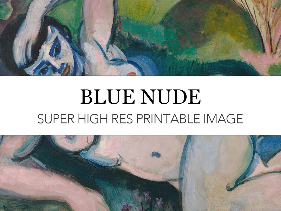 Blue Nude Matisse Digital Print // Henri Matisse Blue Nude (souvenir De Biskra) // Blue Nude ...
