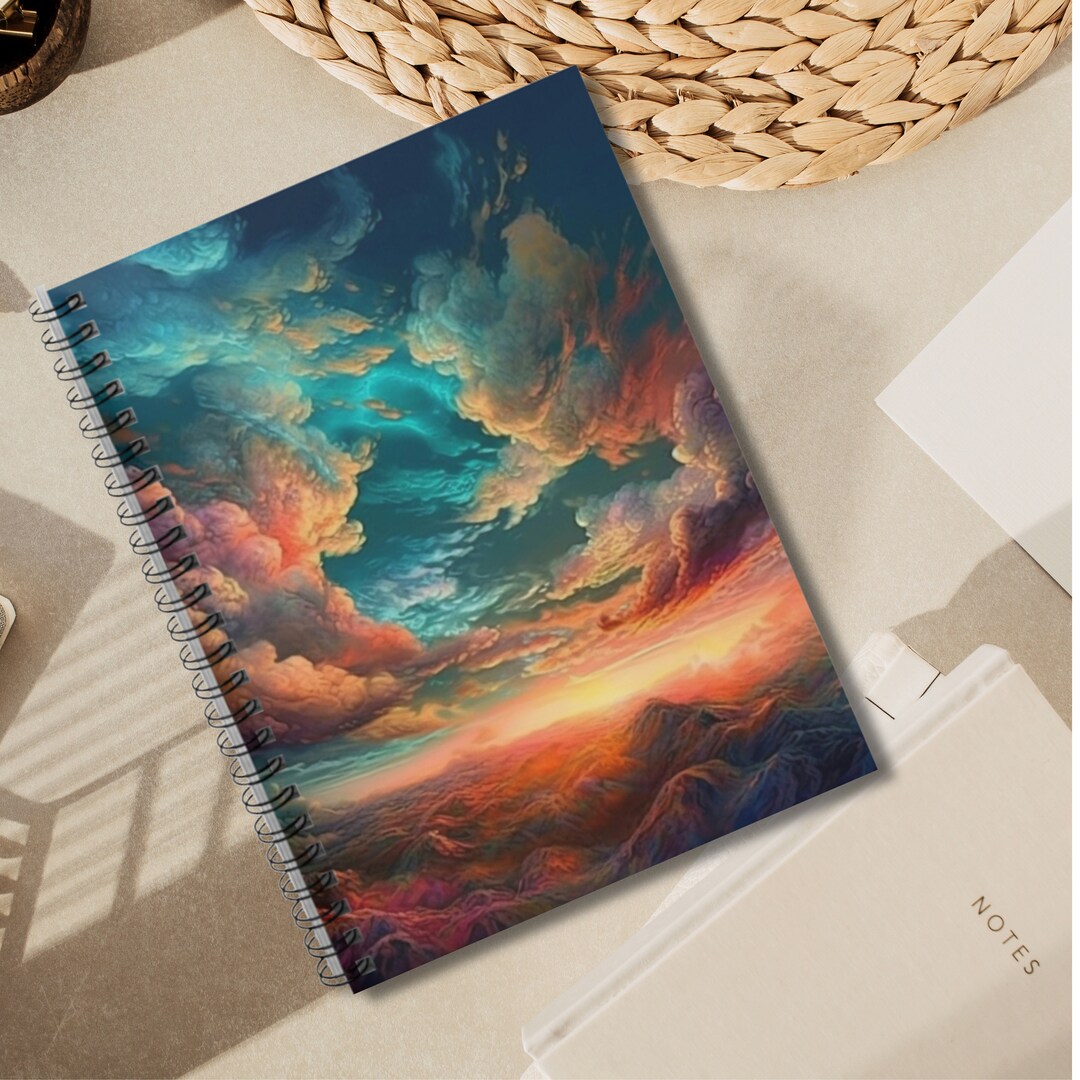 Spiral Paper Fantasy Sky Journal Gratitude Journal Free - Etsy