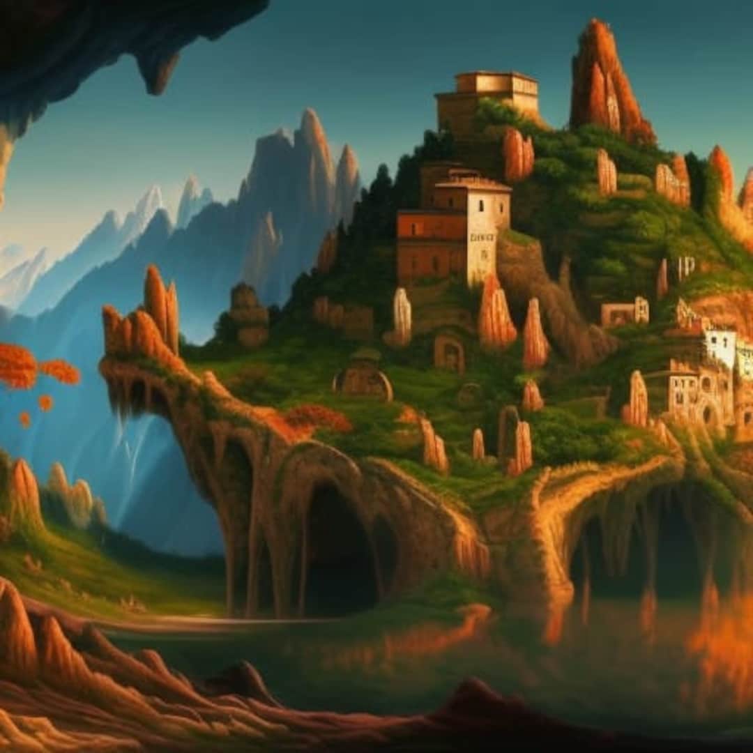 Italian Castle With A Fantasy Style - Etsy