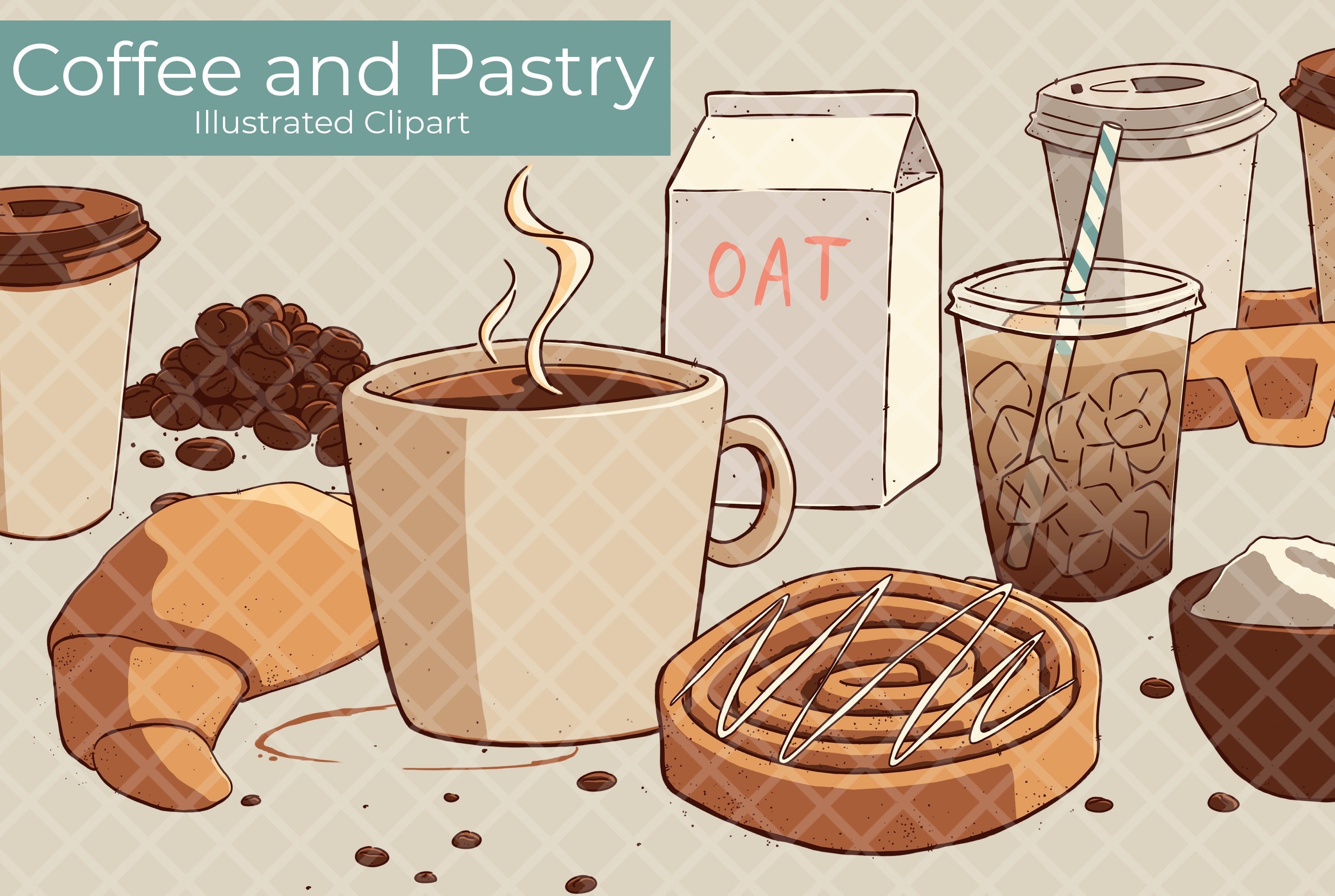 Coffee And Pastries Clipart