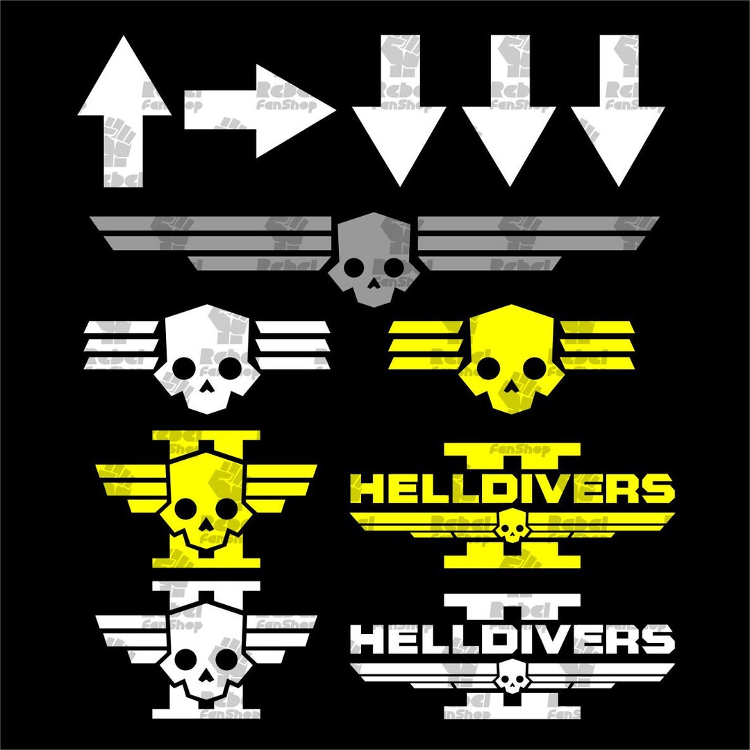 Helldivers 2 Logo, Helldivers 2 Cricut, Helldivers 2 Digital Design ...