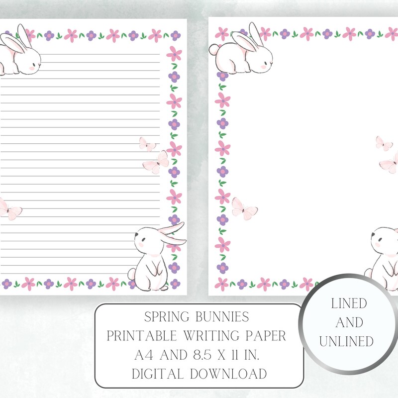 Printable Spring Writing Paper - Etsy