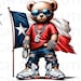 Texas Bear PNG, Texas Shirt, Texan Teddy Design, Graffiti Bear, Digital ...