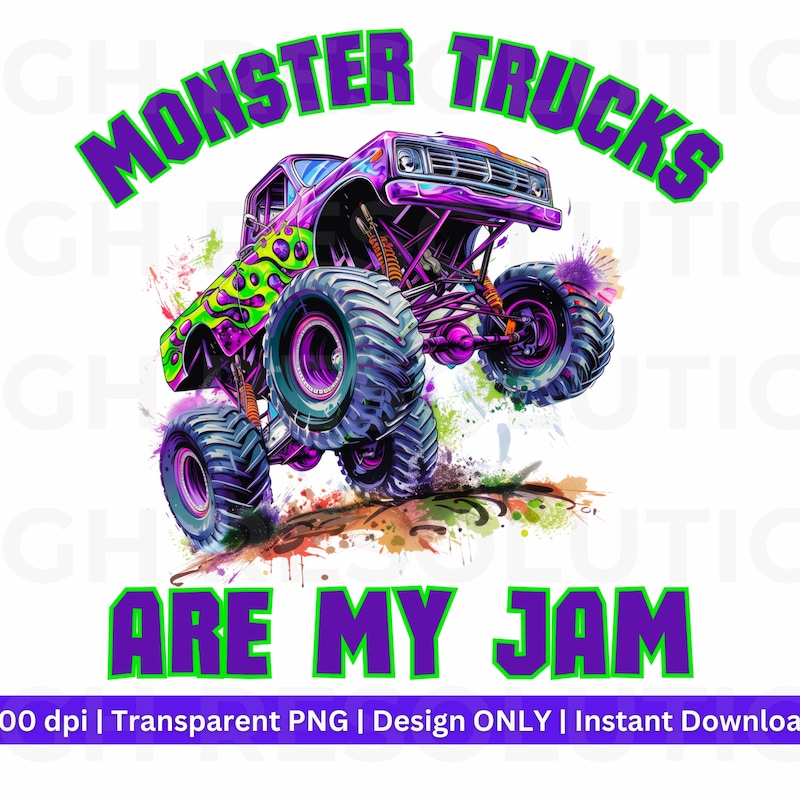 Monster Jam Svg - Etsy