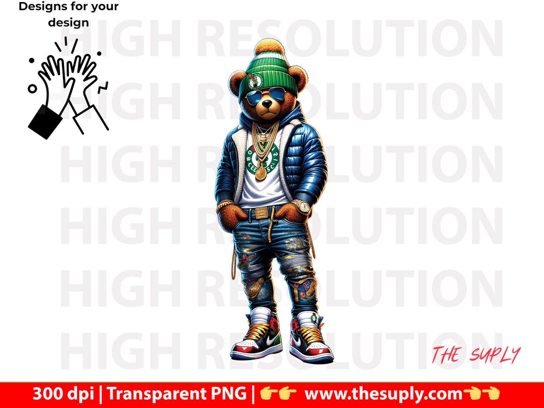Urban Style Teddy Bear Png, Graffiti Bear, Graphic Shirt, Jayson Tatum ...