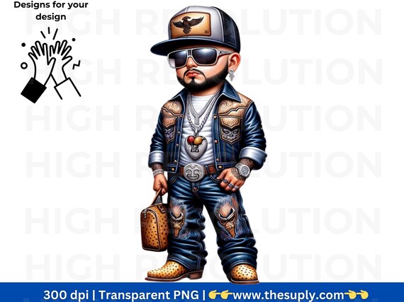 Mexican Cholo Cartoon Dude