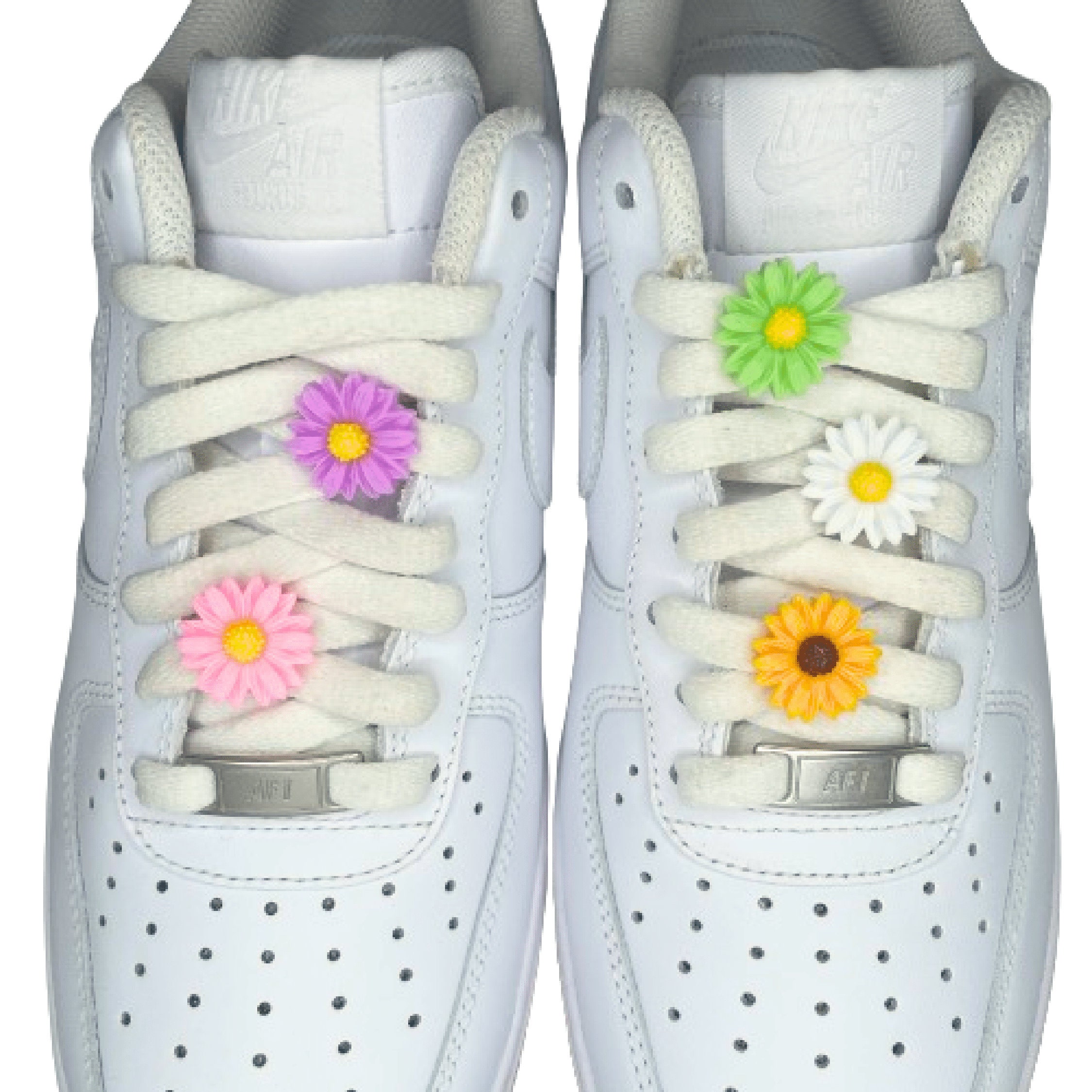 Flower Shoe Lace Charms - Snap on Shoe Clip - Sneaker Charm Accessory ...