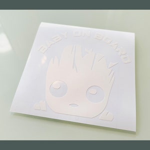 Baby Groot Sticker Car Bumper Sticker Groot Gift for Baby on Board ...