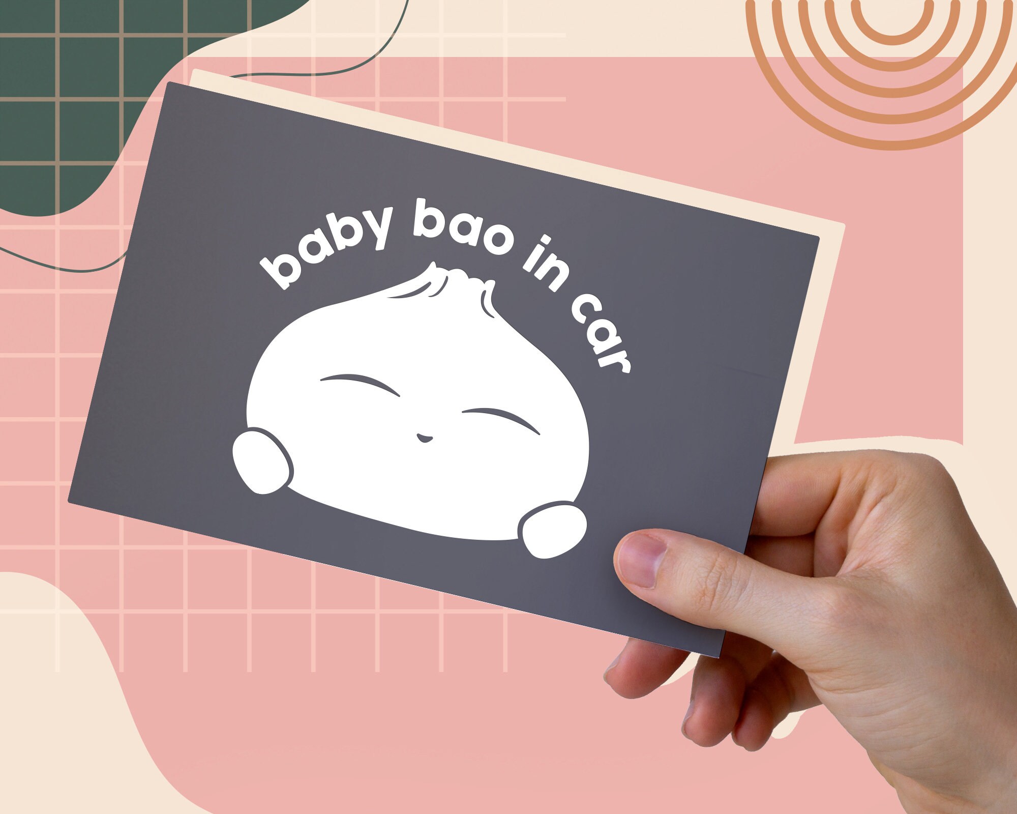 Baby Bao Sticker Car Bumper Sticker Bao Gift for Baby on Board Sticker ...