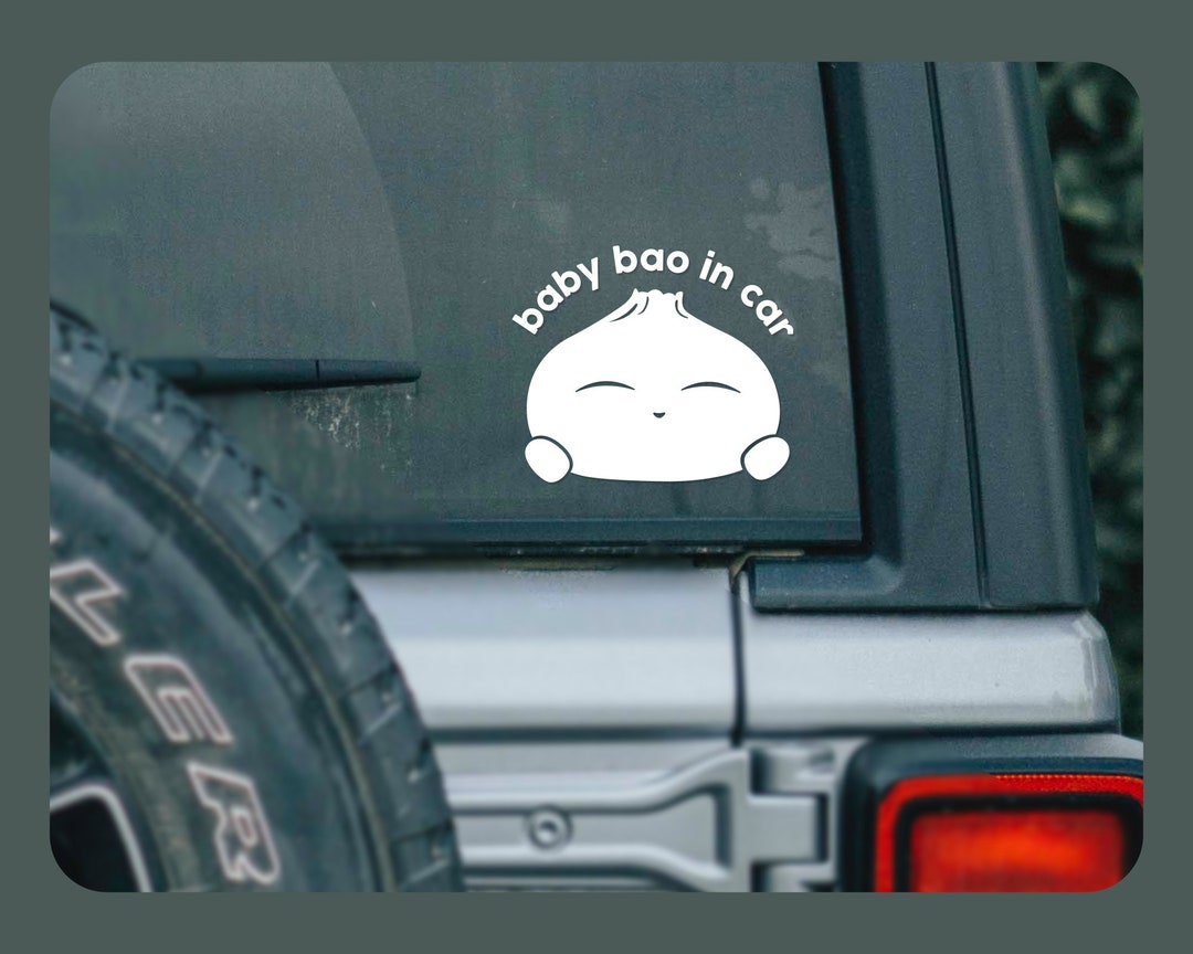 Baby Bao Sticker Car Bumper Sticker Bao Gift for Baby on Board Sticker ...