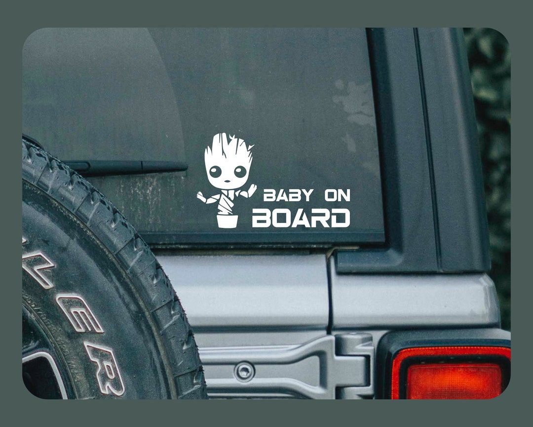 Baby Groot Sticker Car Bumper Sticker Groot Gift for Baby on Board ...