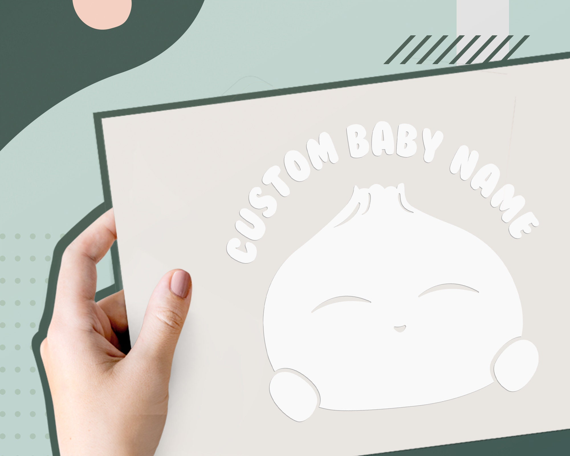 Baby Bao Sticker Car Bumper Sticker Bao Gift for Baby on Board Sticker ...