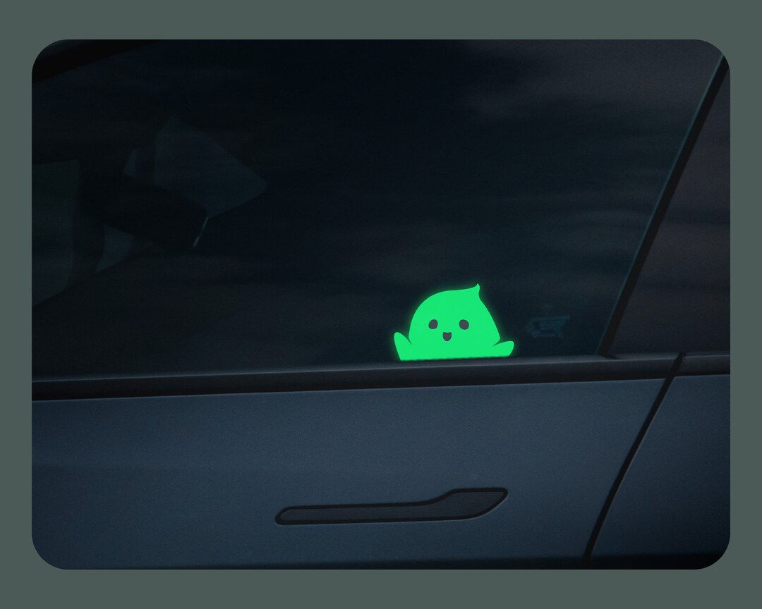 Glow in the Dark Ghost Car Bumper Stocker - Etsy
