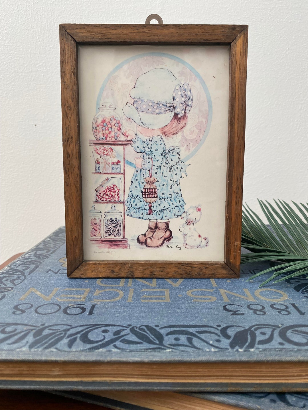 Vintage Small Sarah Kay Photo Card Wall Hanging Decor Piece - Etsy