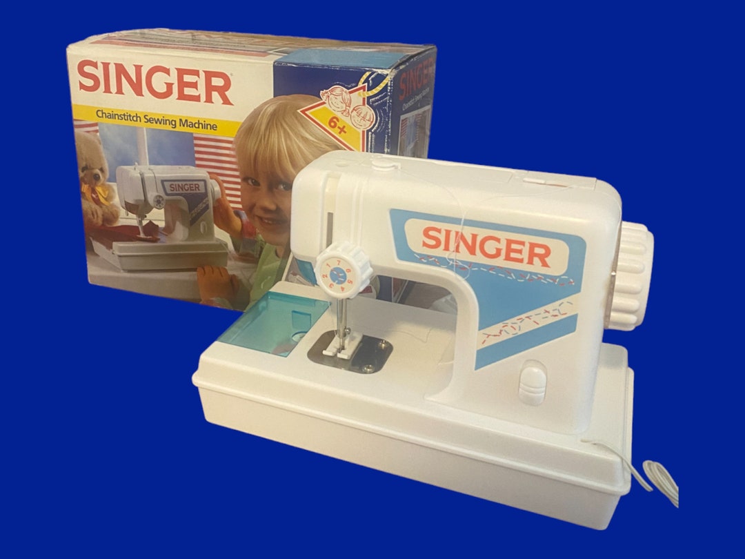 Singer Sewing Machine Chainstitch Pedal Set + BOX 1990 6+ Learning Sew ...