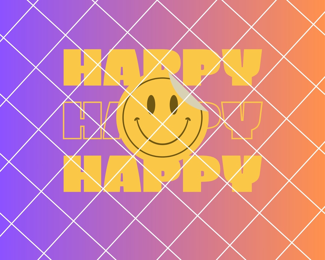 Happy SVG / Happy PNG / Smile / Tshirt Svg / Tshirt Png / Digital Print ...