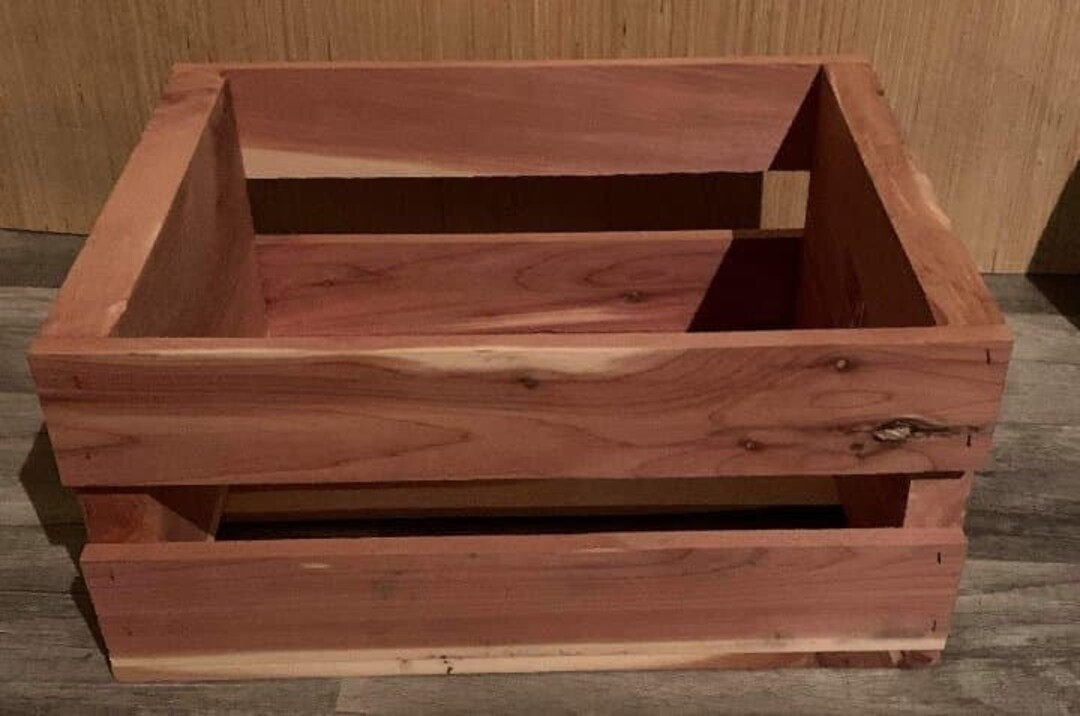 Cedar Crates, Storage Crates, Storage Bins, Crates, Cedar Wood, Apple ...