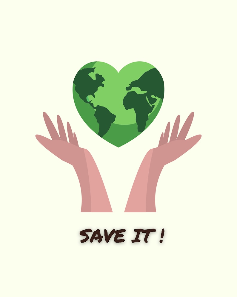Save Earth Svg - Save Earth Day - Save Earth Print Art - Save Earth ...
