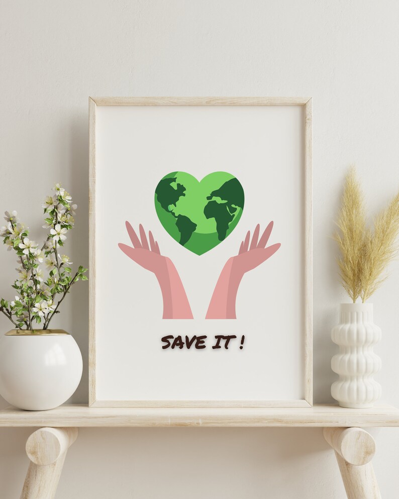 Save Earth Svg - Save Earth Day - Save Earth Print Art - Save Earth ...