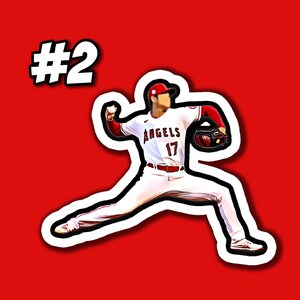 MLB Shohei Ohtani Sticker Los Angeles Angels Waterproof Vinyl Sticker ...