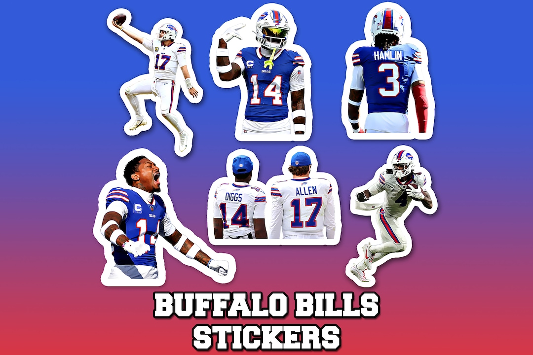 NFL Buffalo Bills Sticker Josh Allen Sticker Josh Allen Gift for ...