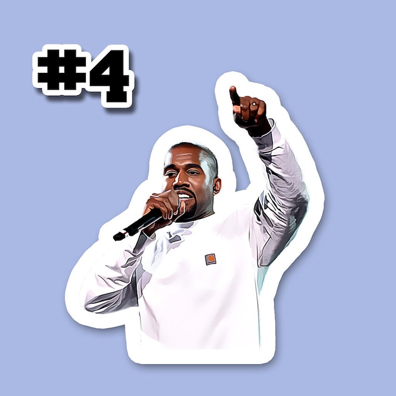 Kanye West Sticker Pack Kanye West Vinyl Album Stickers Gift Kanye West ...