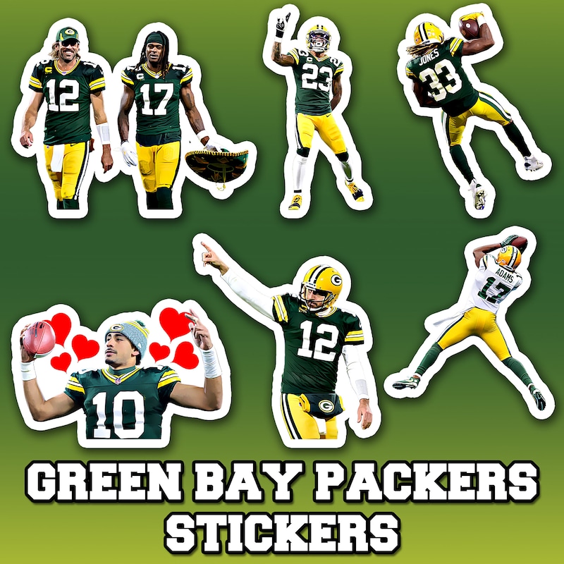 Green Bay Packers Stickers - Etsy