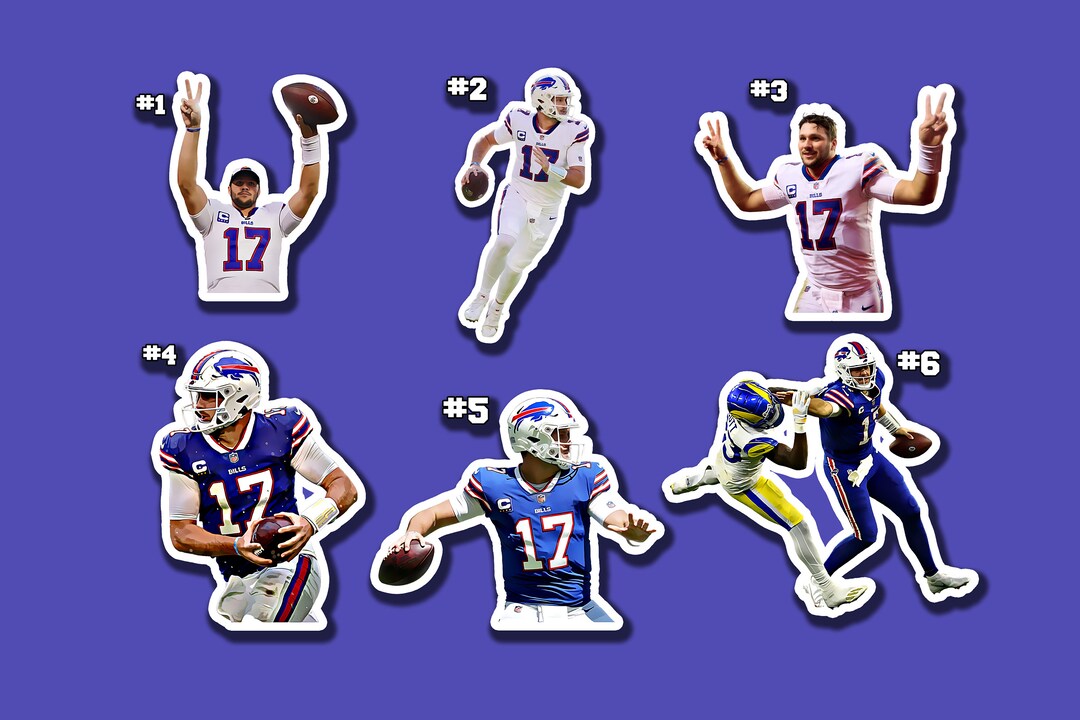 NFL Josh Allen Sticker Buffalo Bills Sticker Josh Allen Gift - Etsy