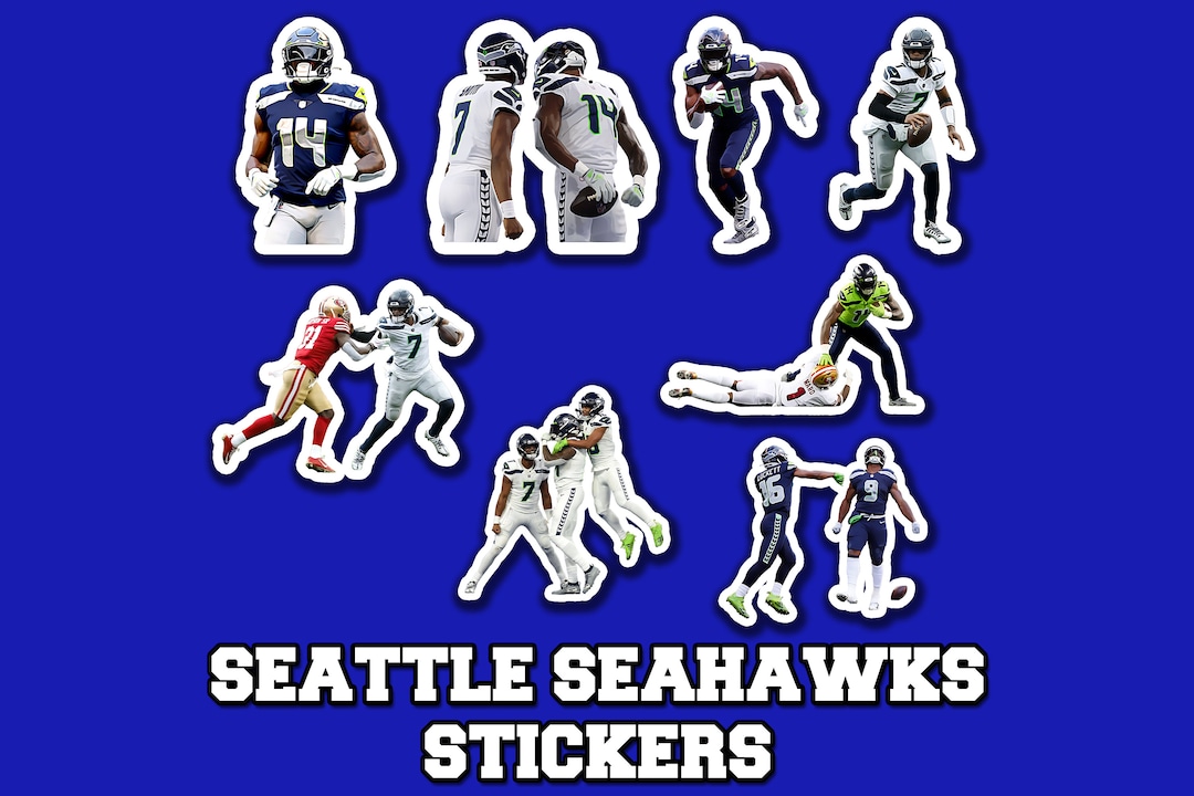 NFL Seattle Seahawks Sticker Bundle Waterproof Seahawks Vinyl Sticker ...