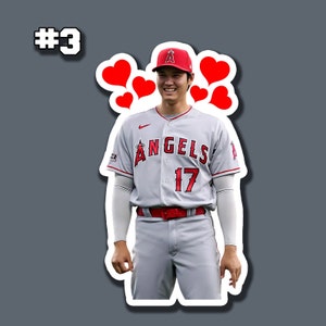 MLB Shohei Ohtani Sticker Los Angeles Angels Waterproof Vinyl Sticker ...