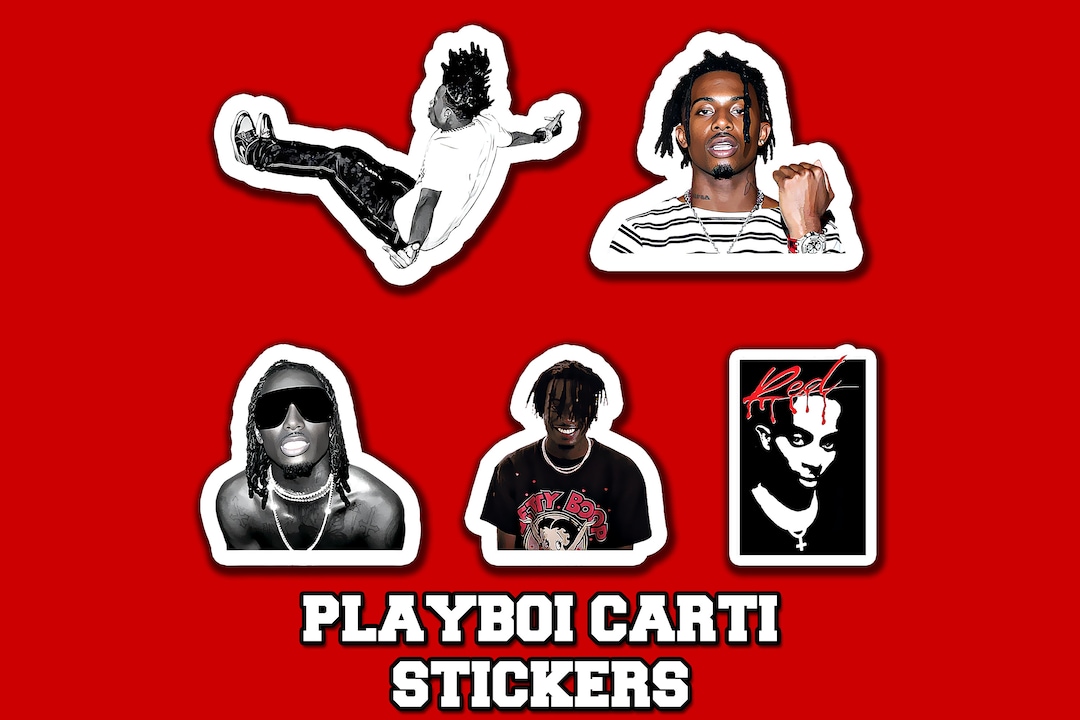 Playboi Carti Sticker Pack Playboi Carti Vinyl Stickers Playboi Carti ...