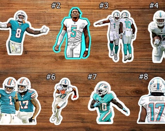 Miami Football Emblem Round Retro MIA Decal Sticker - Etsy