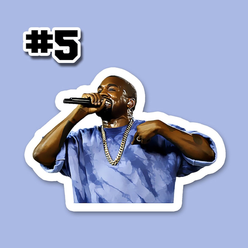 Kanye West Sticker Pack Kanye West Vinyl Album Stickers Gift Kanye West ...