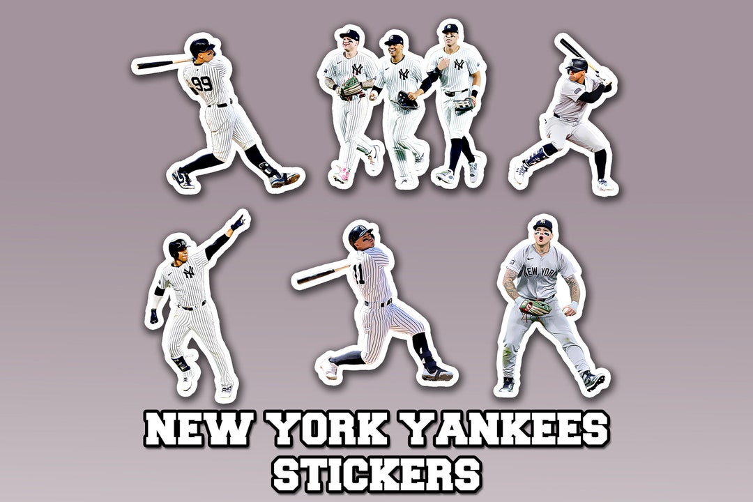 MLB New York Yankees Waterproof Vinyl Stickers Gift for Yankee Fans ...