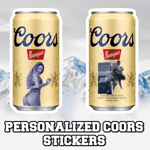Coors Beer Sticker Coors Personalized Sticker Gift for Him Gift for Her ...