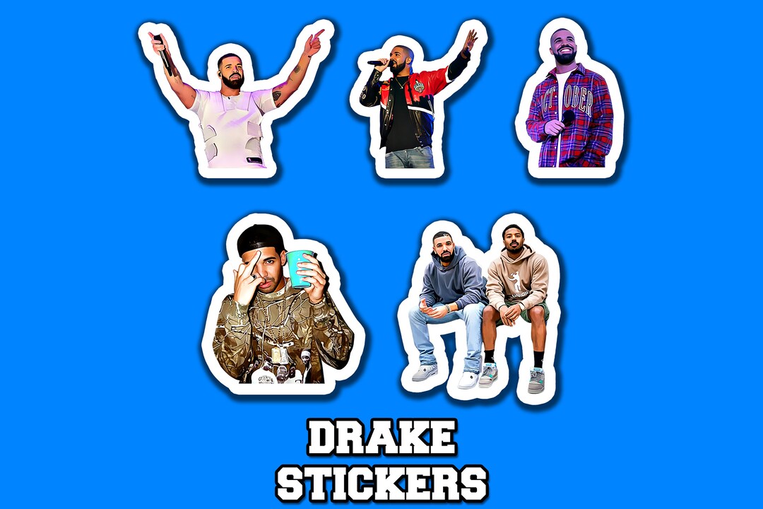 Drake Sticker Pack Drake Vinyl Album Stickers Gift Drake Gifts Merch ...