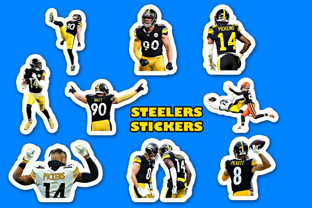 NFL Pittsburgh Steelers Sticker Bundle Waterproof Steelers - Etsy