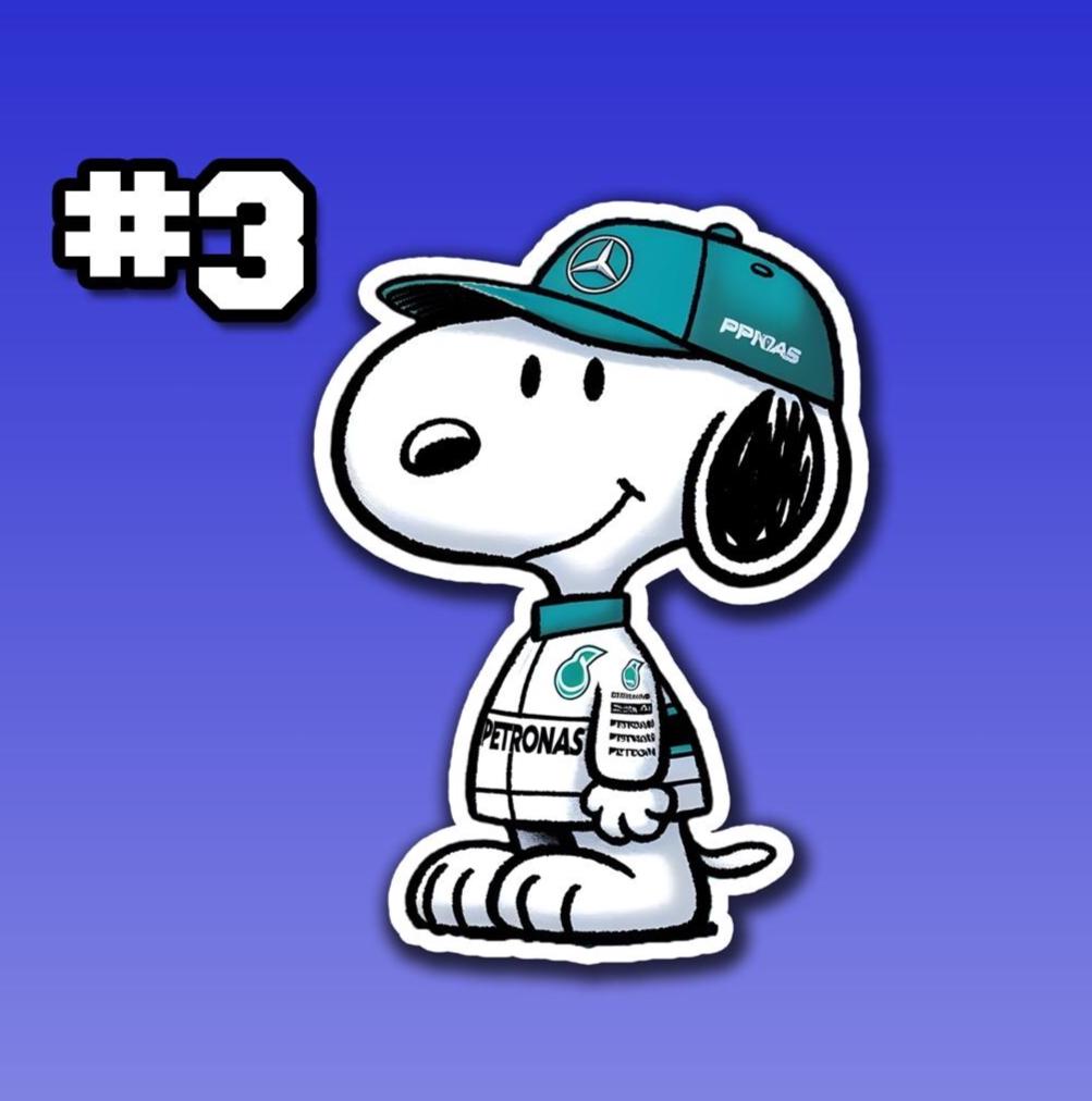 Formula One Stickers Snoopy Stickers F1 Stickers F1 Decals F1 Gift ...