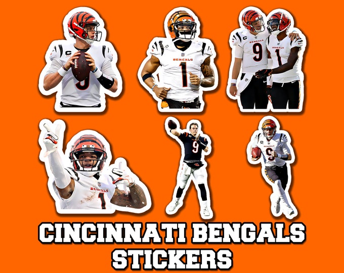 Joe Burrow Sticker, Cincinnati Bengals, Cincinnati Bengals Stickers ...