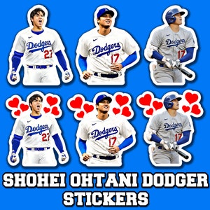 MLB Shohei Ohtani Sticker Los Angeles Dodgers Waterproof Vinyl Sticker ...
