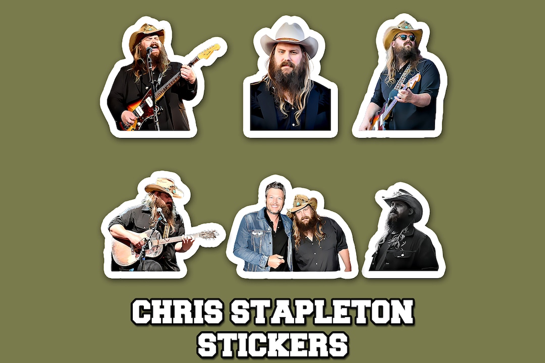 Chris Stapleton Sticker Pack Chris Stapleton Vinyl Stickers Chris ...