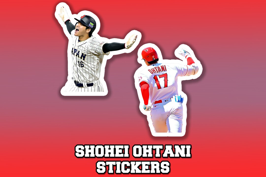 MLB Shohei Ohtani Sticker Los Angeles Dodgers Waterproof Vinyl Sticker ...