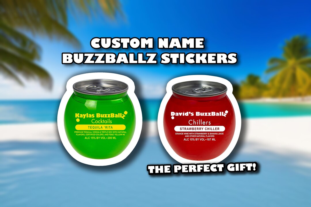 Buzzballz Sticker Buzzballz Personalized Sticker Gift for Him Gift for ...
